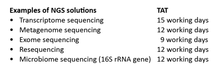 NGS platforms Get NGS done 50% faster with Eurofins Genomics